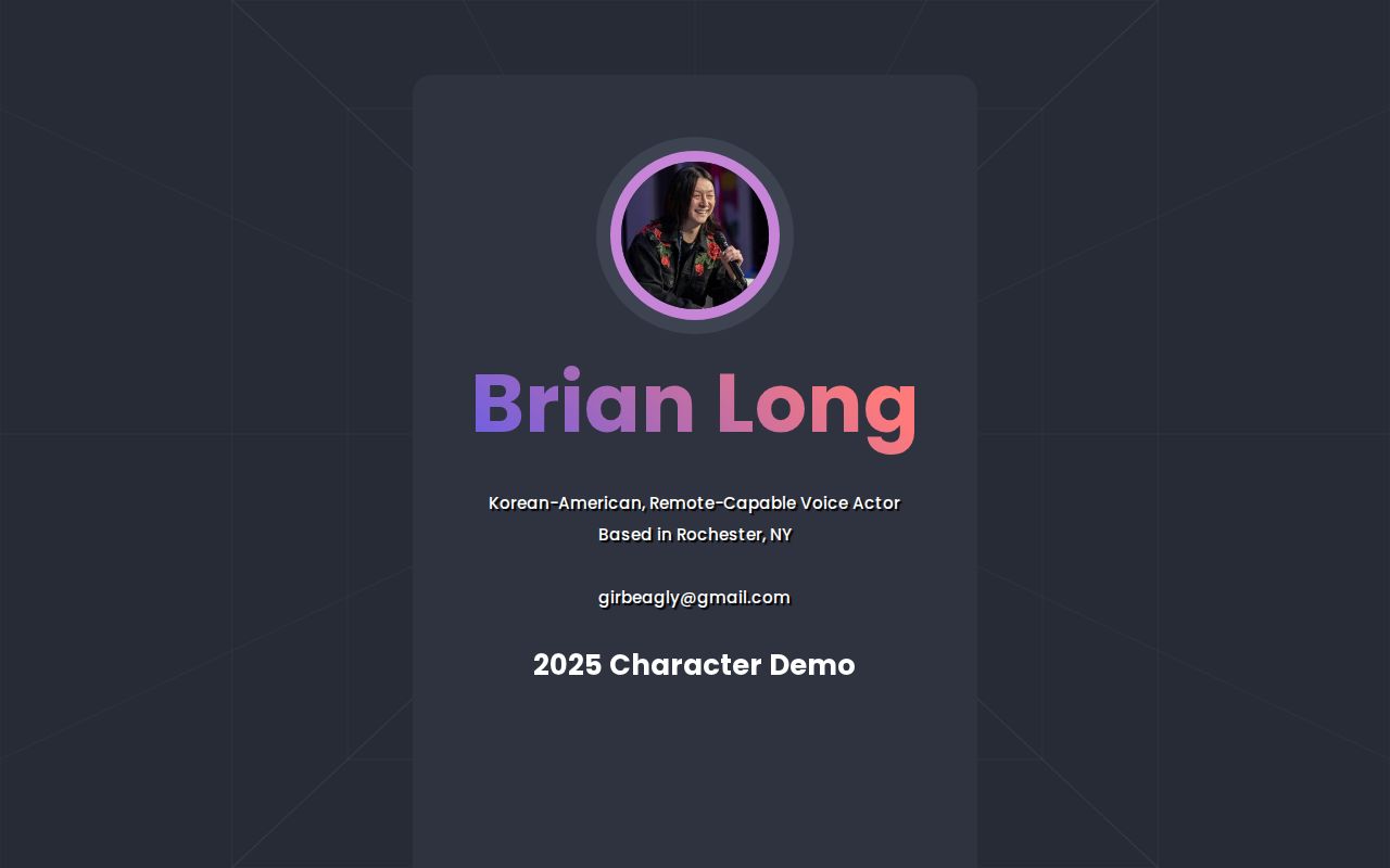 Brian Long - Voice Actor
